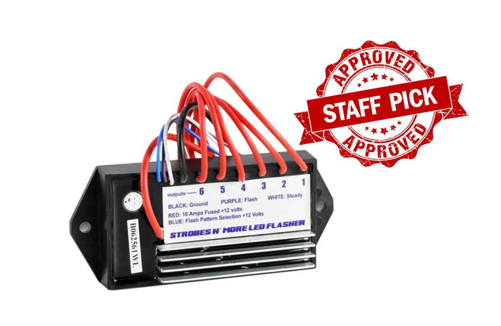 Strobe Light Controller Sho-Me 4 Output LED Strobe Flasher - 14 Flash Patterns For Emergency ...