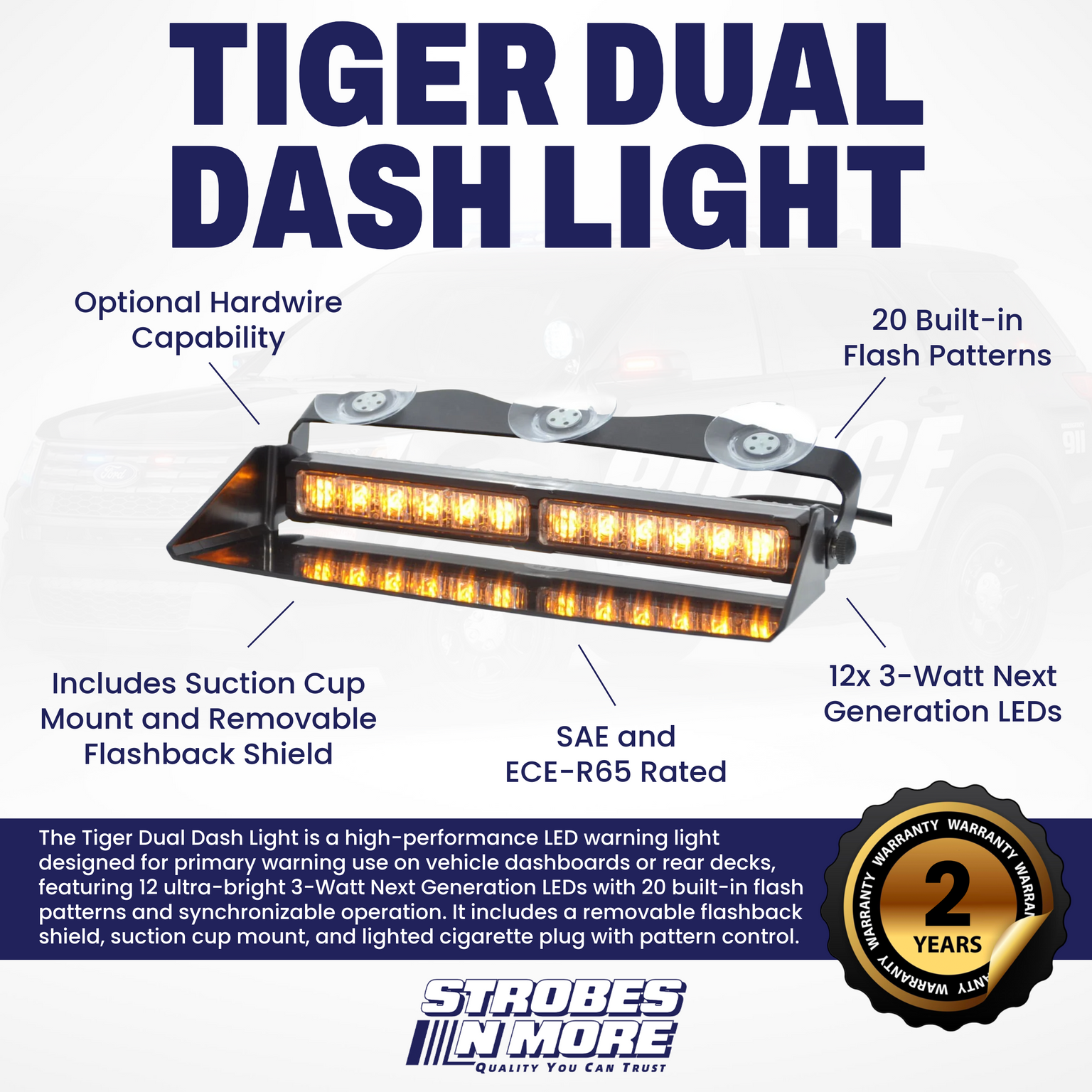 Dash and Window Mount LED Lights — Strobes N' More