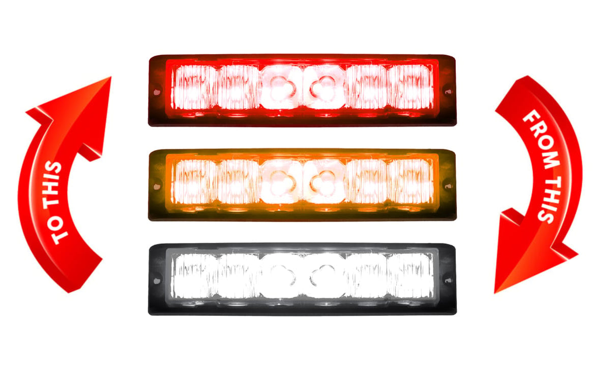 Strobes N' More E6TC Tri-Color LED Lighthead
