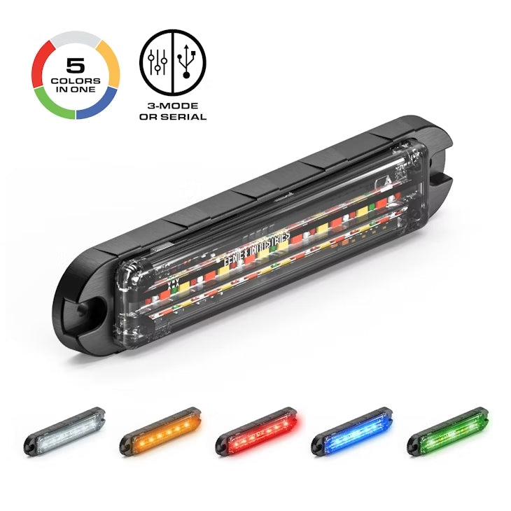 Car Essentials WOWTOU Aluminum Housing Amber White LED Emergency Strobe ...