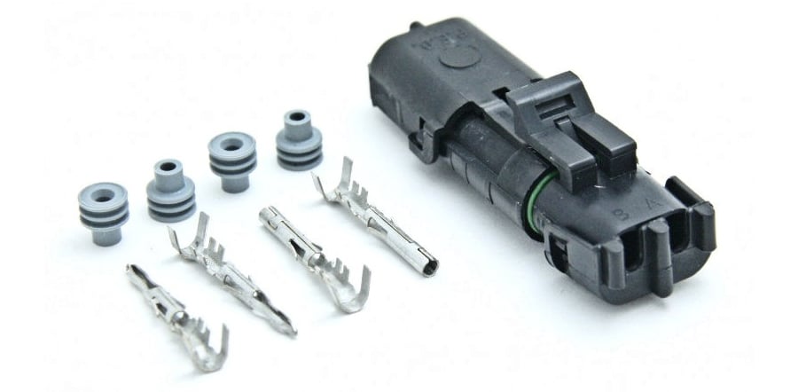 Weather Pack Waterproof Connector Kit - StrobesNMore.com — Strobes N' More