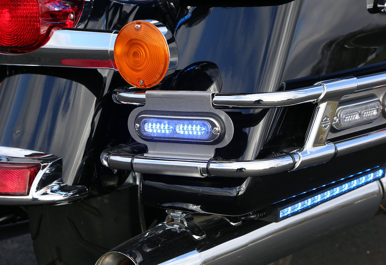 Whelen Harley Davidson TION™ Rear Saddle Bag Mounts | Strobes N More ...